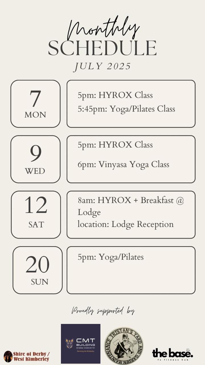 FITZROY CROSSING — Community Fitness Sessions » Shire of Derby / West ...