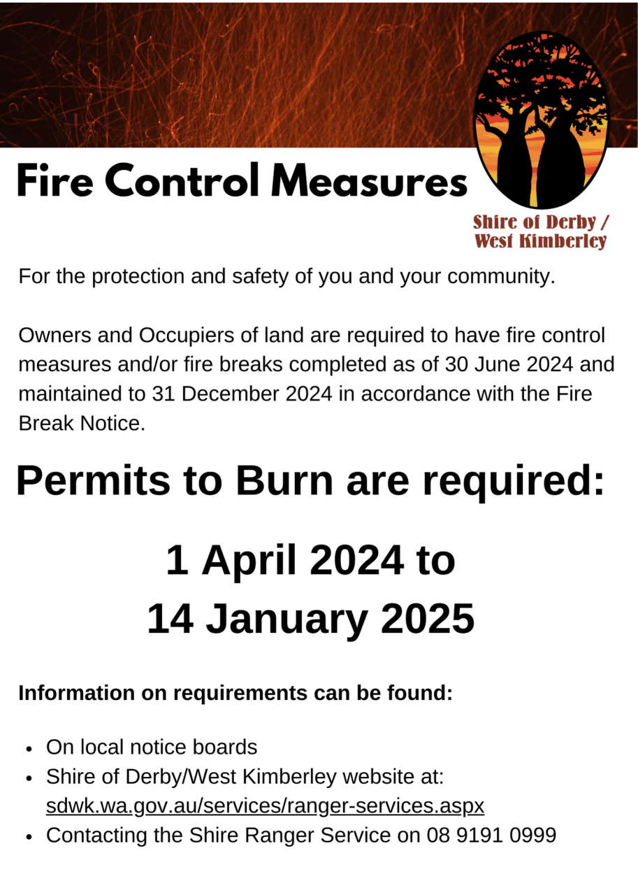 Bushfire Management » Shire of Derby / West Kimberley